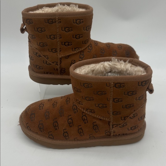 UGG | Shoes | Ugg Classic Mini Ii Embossed Chestnut Suede Sheepskin ...